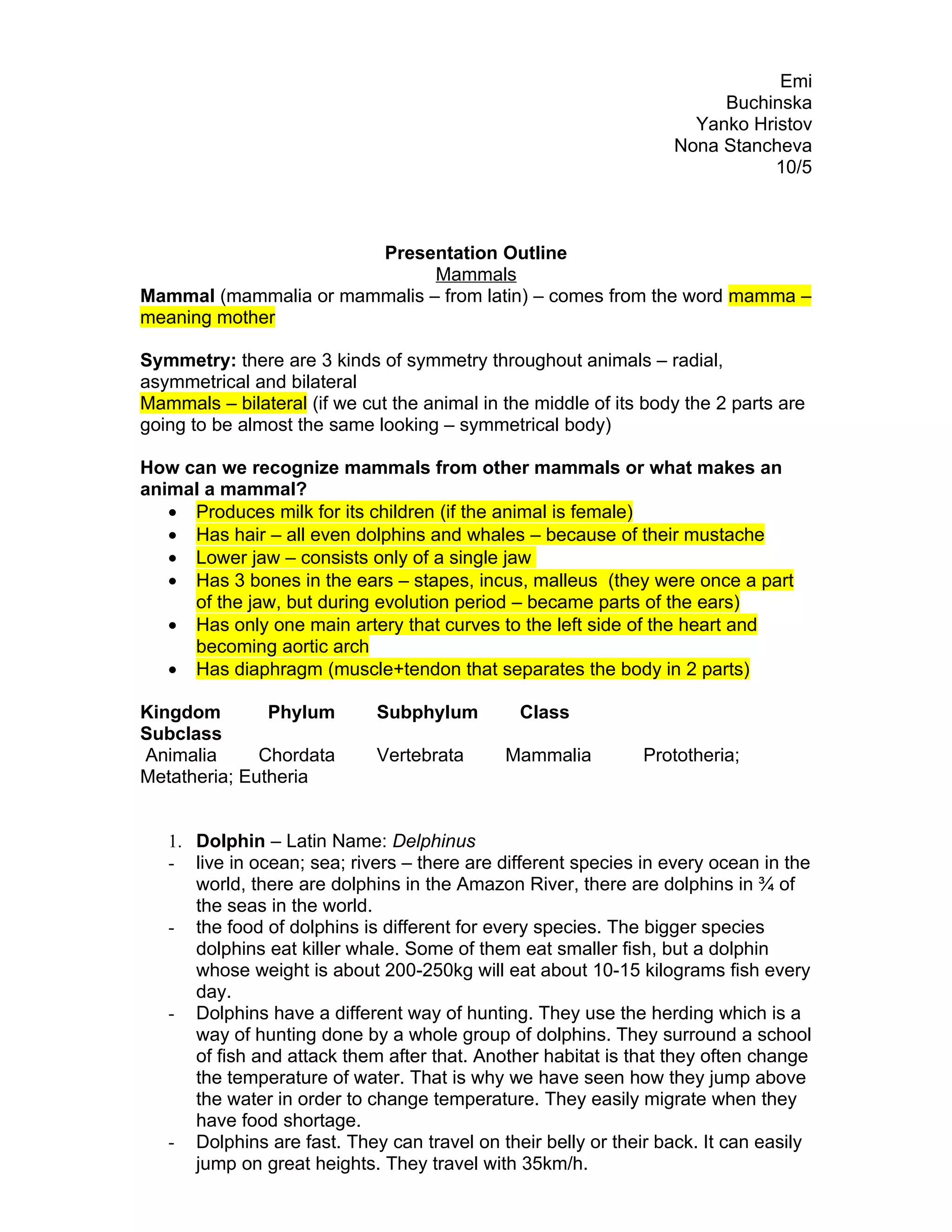 10 5 animal diversity handouts all | DOC