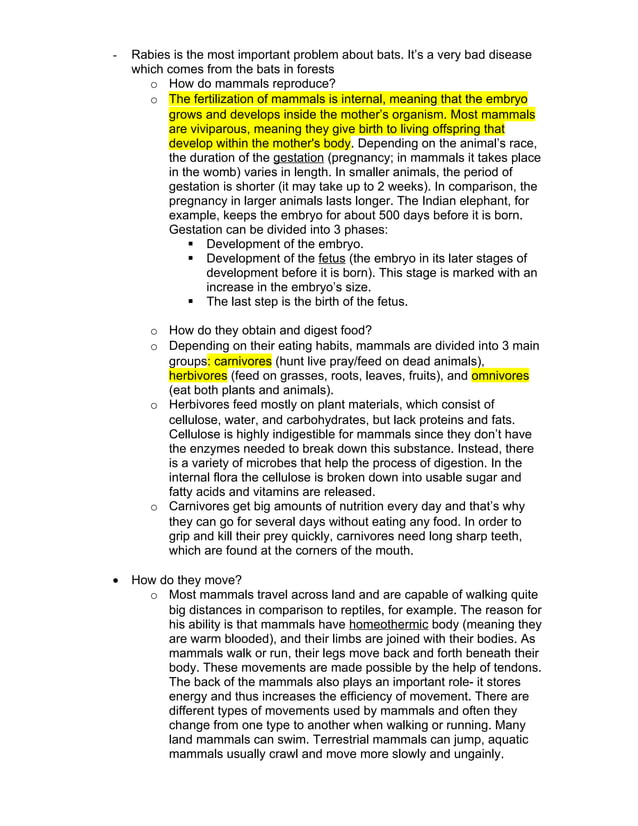 10 5 animal diversity handouts all | PDF