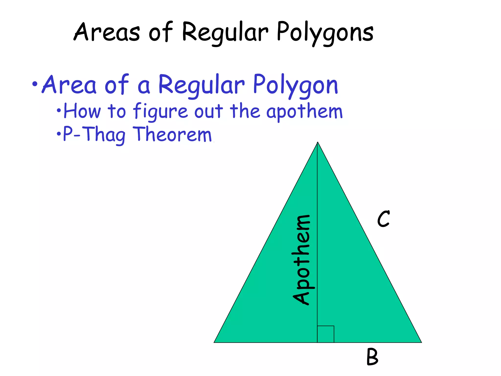 10 5 areas of a regular polygon | PPT