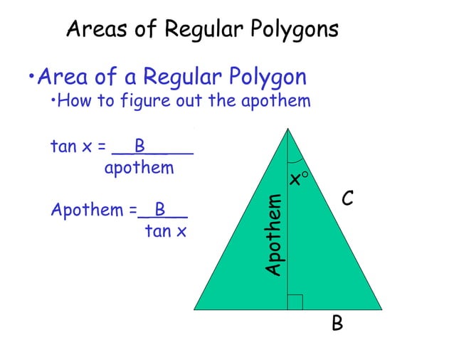 10 5 areas of a regular polygon | PPT