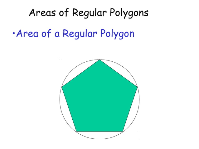 10 5 areas of a regular polygon | PPT