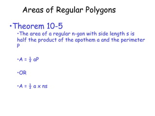 10 5 areas of a regular polygon | PPT