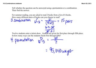 10.5 combinations | PDF | Painting | Arts and Crafts