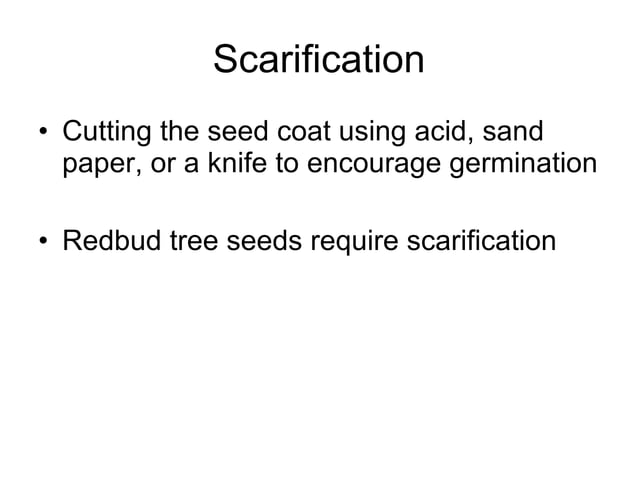 10 5 Scarification & Stratification | PPT | Gardening | Home & Garden