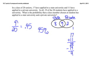 10.6 compound events | PPT