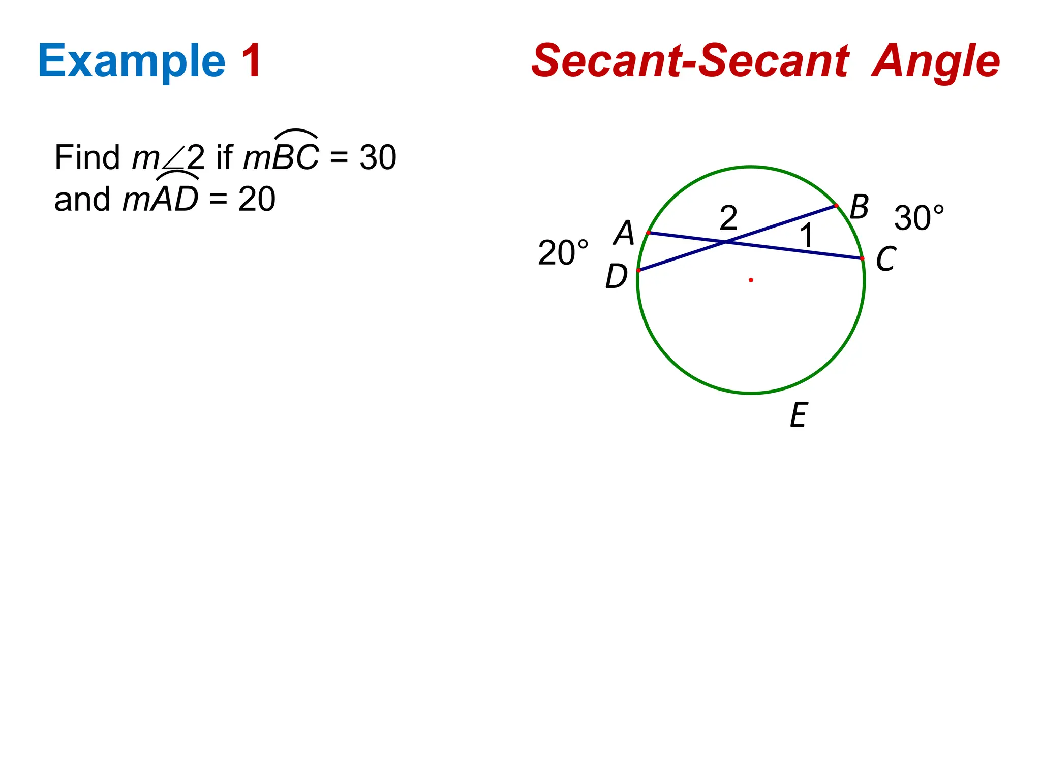 10-6 Secants, Tangents and Angle Measures.ppt