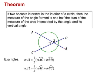 10-6 Secants, Tangents and Angle Measures.ppt