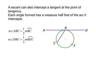 10-6 Secants, Tangents and Angle Measures.ppt