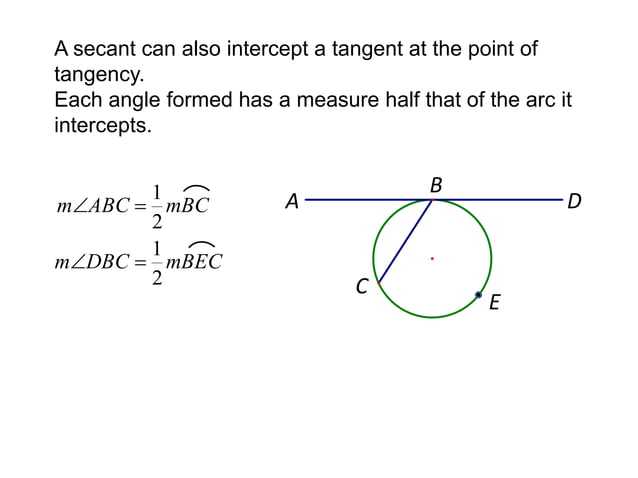 10-6 Secants, Tangents and Angle Measures.ppt