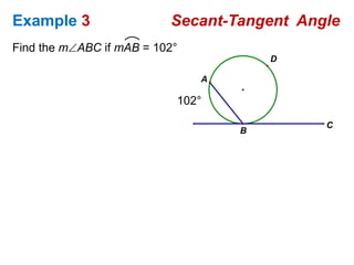 10-6 Secants, Tangents and Angle Measures.ppt