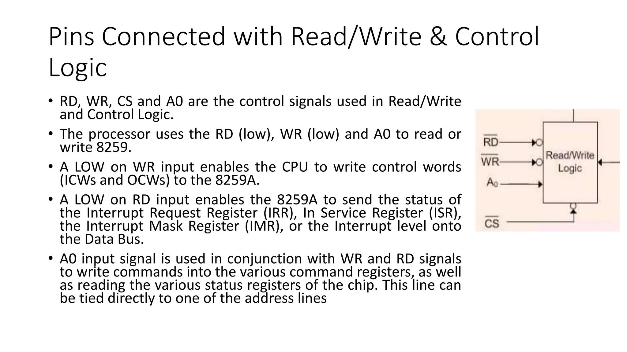 8259 Interrupt Controller | PPTX