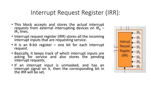 8259 Interrupt Controller | PPTX | Operating Systems | Computer Software and Applications