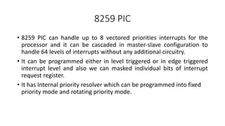 8259 Interrupt Controller | PPTX