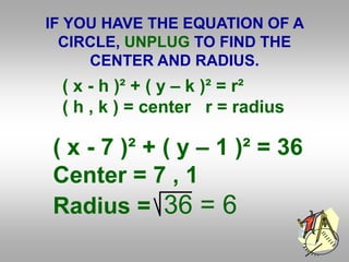 10-8 Equations of circles.ppt