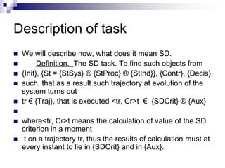 Sustainable Development Formal Definition and Modeling | PPT