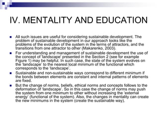 Sustainable Development Formal Definition and Modeling | PPT