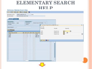 Abap search help | PPT | Programming Languages | Computing
