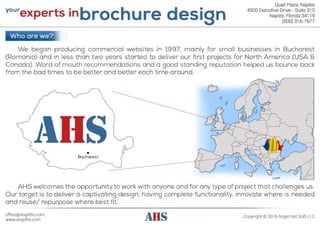 AHS brochure design and development process 2016 - 2017 | PPT
