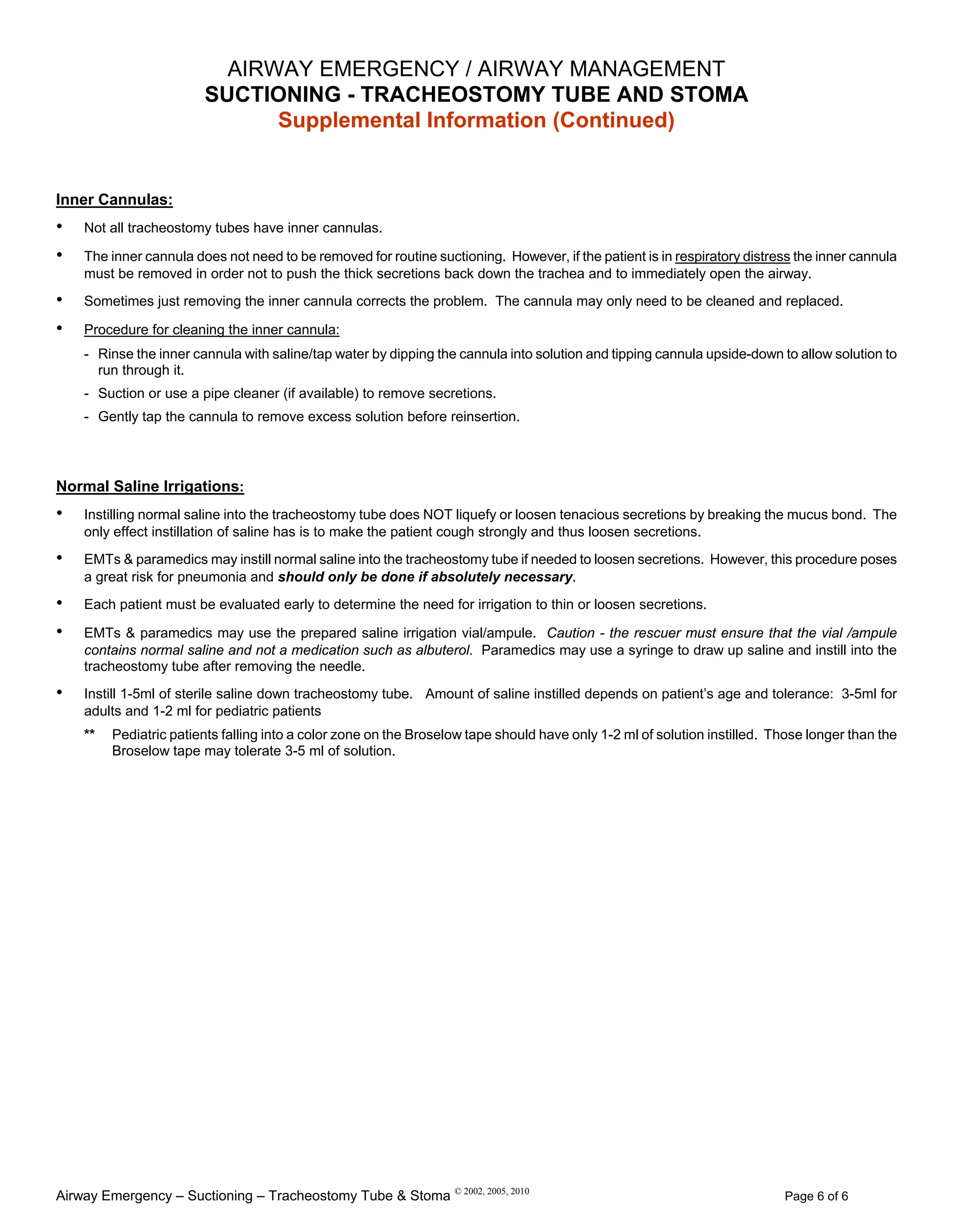 10 airway-management-suction-trach tube | PDF