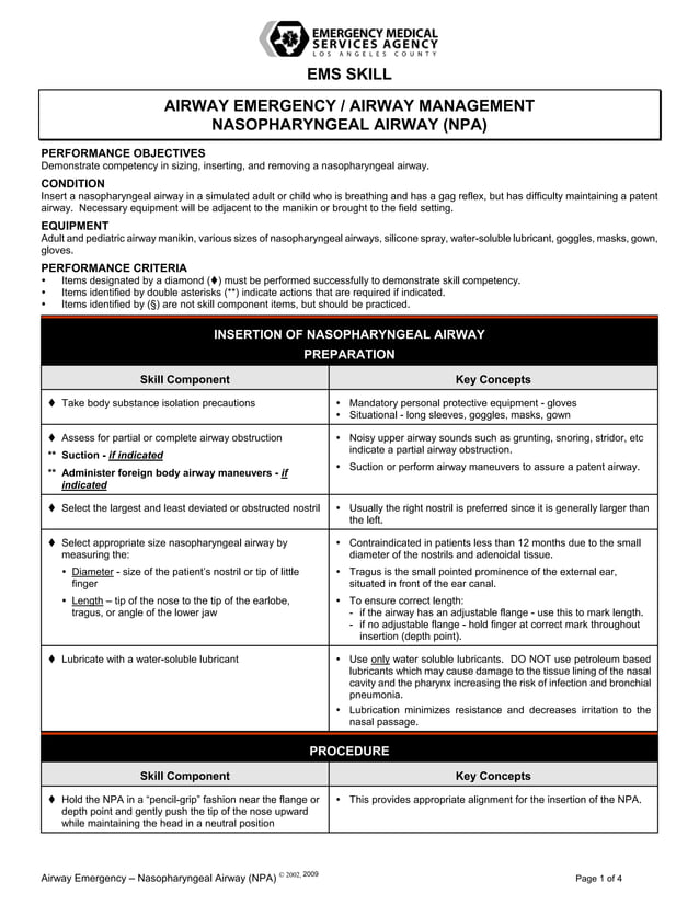 10 airway management-npa | PDF