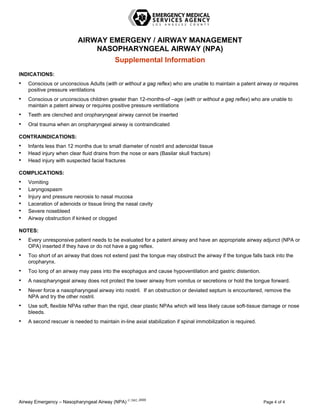 10 airway management-npa | PDF