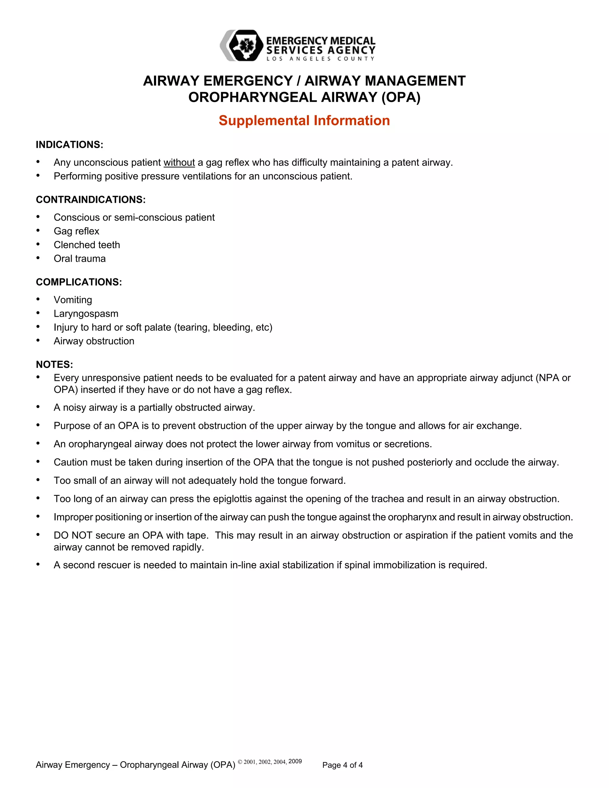 10 airway management-opa | PDF
