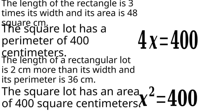 10 - Algebraic Equations - Mathematical Sentences and Mathematical ...
