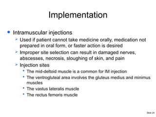 10-A (Parenteral medication, that used by nurse | PPT