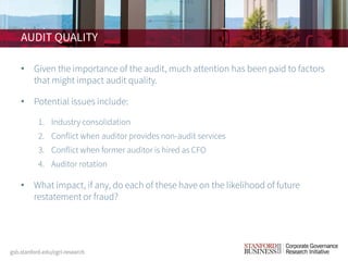 Financial Reporting and External Audit - Quick Guide | PDF