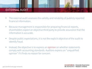 Financial Reporting and External Audit - Quick Guide | PDF