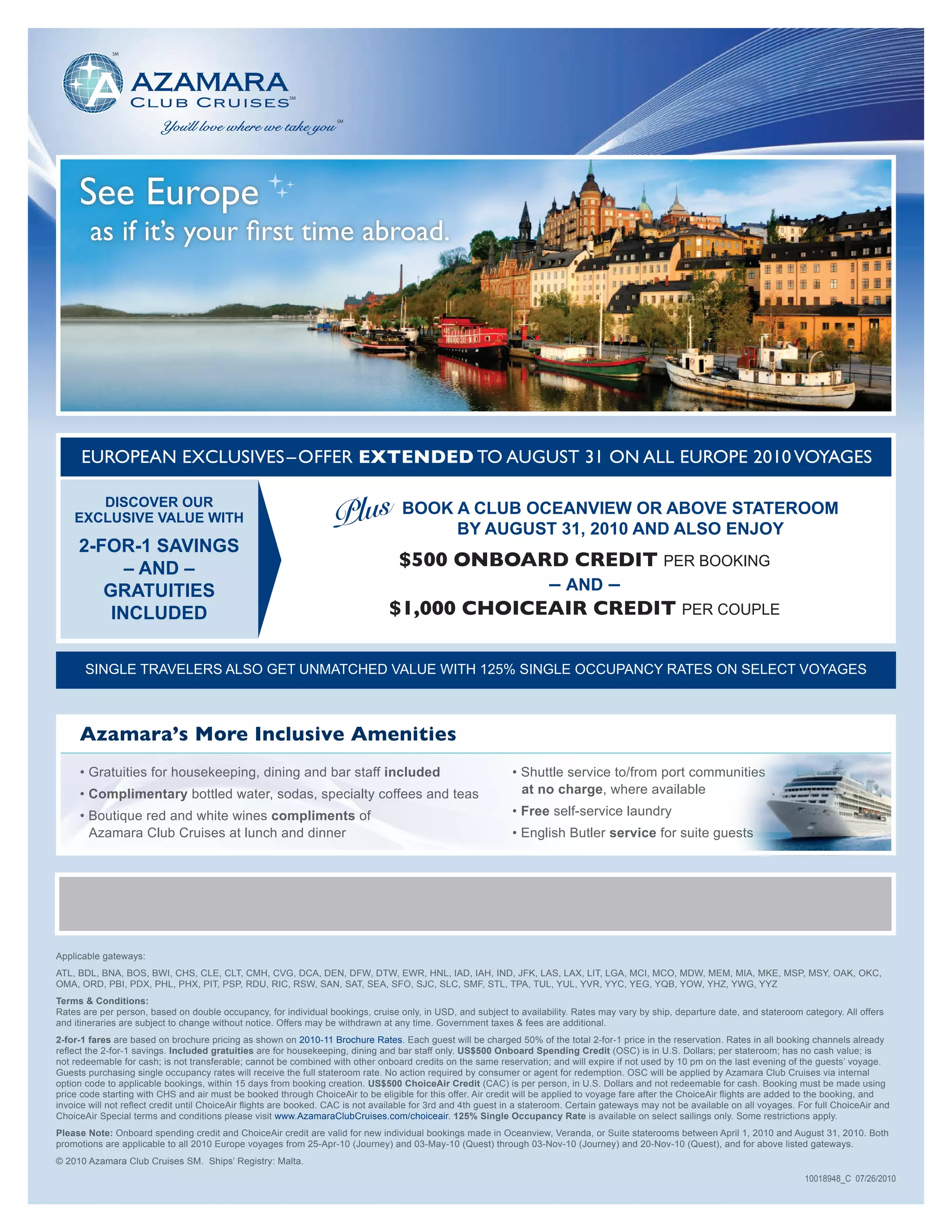 Azamara Club Cruises | PDF