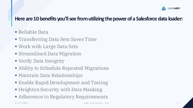 10 Benefits of Salesforce Data Loader | PDF