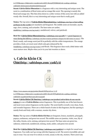 10 Best Calvin Klein Fragrances For Men | Best Perfume | PDF