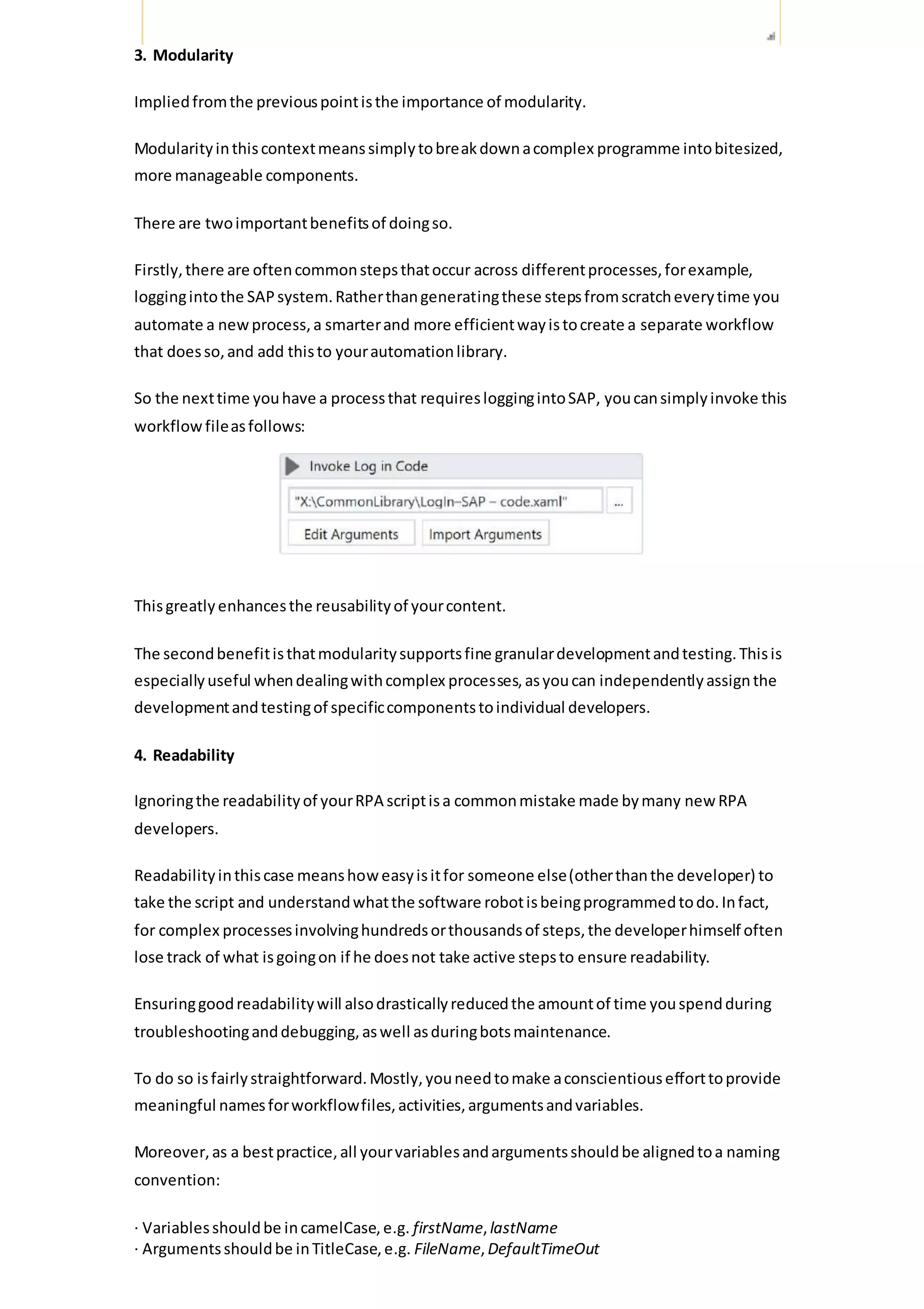 10 best-practices-for-new-robotic-process-automation-rpa-developer-220f7ccdf33 | PDF