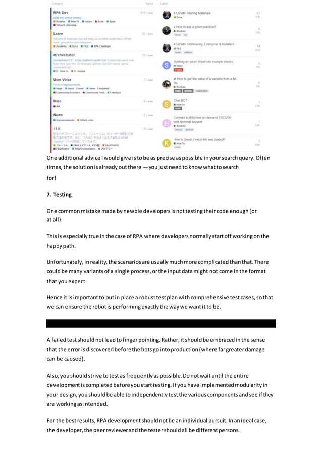 10 best-practices-for-new-robotic-process-automation-rpa-developer-220f7ccdf33 | PDF