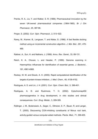 Bibliography for the Drug Target Identification from Microbial Genomes | PDF
