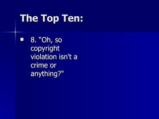 10 Big Myths about copyright explained | PPT