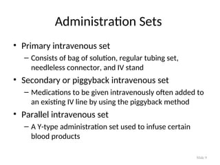 10-B(Intravenous Medications). management | PPT