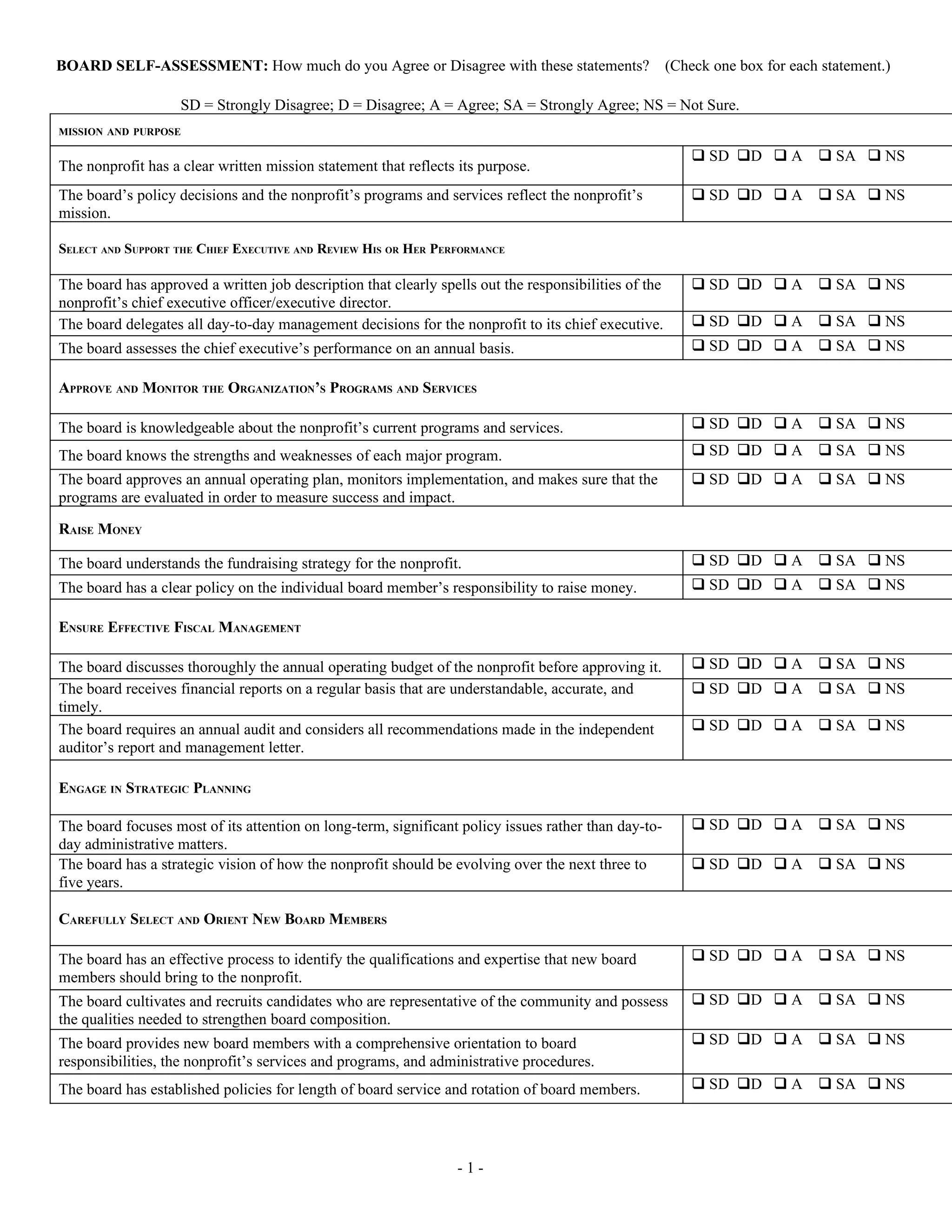 10. board self assessment | DOC