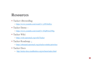 The OpenStack Tacker Project and SDN/NFV MANO: Craig Stevens, Brocade | PPT