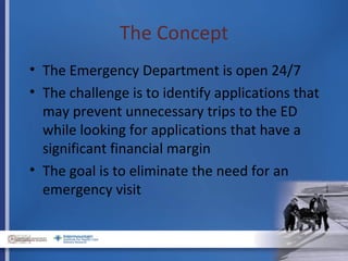 Telemedicine in the Emergency Dept. | PPT
