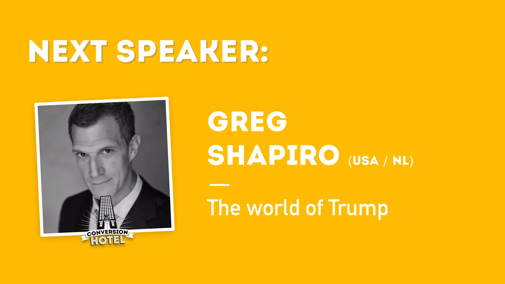 Conversion Hotel 2018 Keynote: Greg Shapiro | PDF