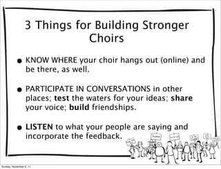 Christina Samala, Story of Stuff- How to build a stronger choir | PPT