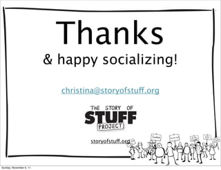 Christina Samala, Story of Stuff- How to build a stronger choir | PPT