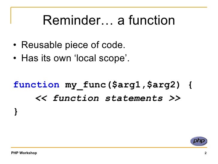 Class and Objects in PHP