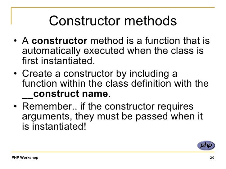 Class and Objects in PHP