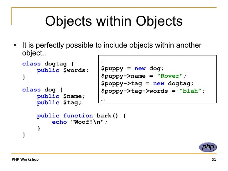 Class and Objects in PHP