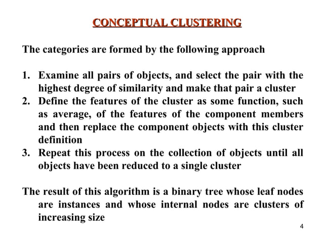 Clustering in artificial intelligence | PPT | Computing | Technology & Computing