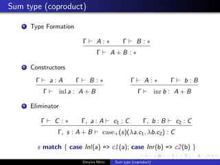 10 - Scala. Co-product type (sum type) | PPT