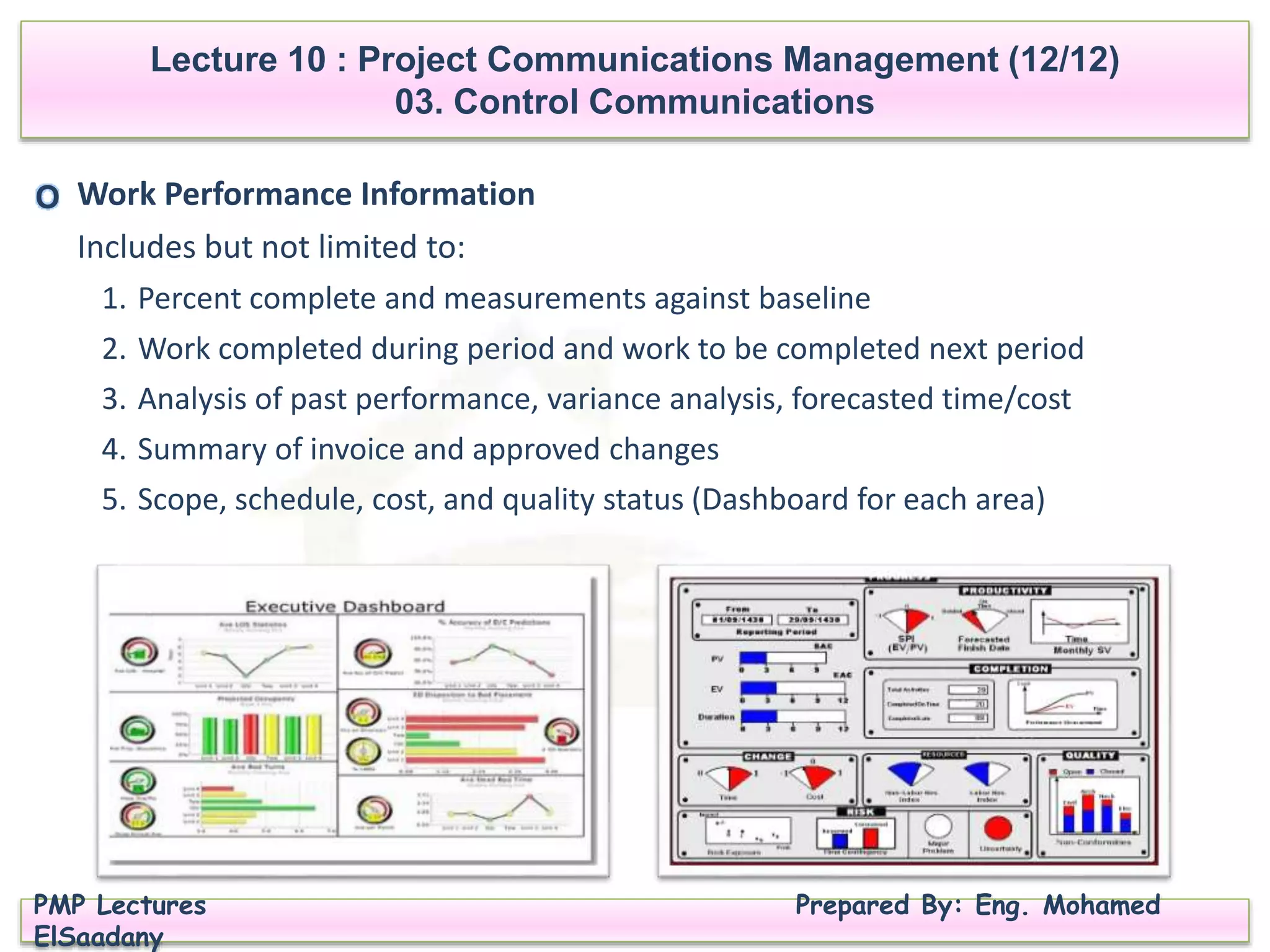PMP Preparation - 10 Communication Management | PPT
